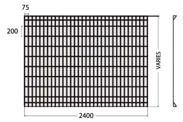 EMU Welded Wire Steel Grille | Engtex Metals Utara