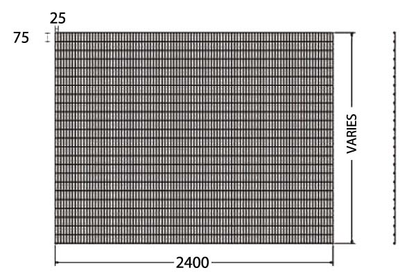EMU Welded Wire Steel Grille | Engtex Metals Utara